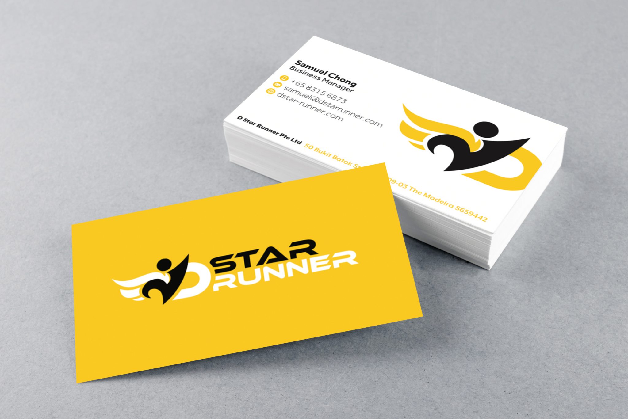 D Star Runner Logo Design - Singapore Design Agency